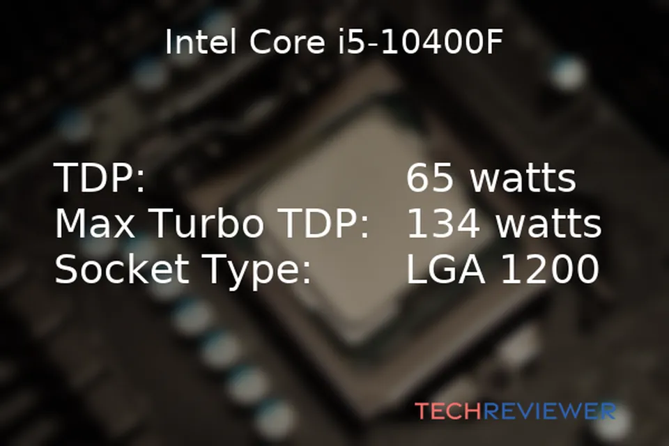 What Is the TDP of the Core i5-10400F CPU? - TechReviewer