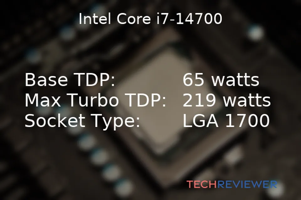 What Is the TDP of the Core i7-14700 CPU? - TechReviewer