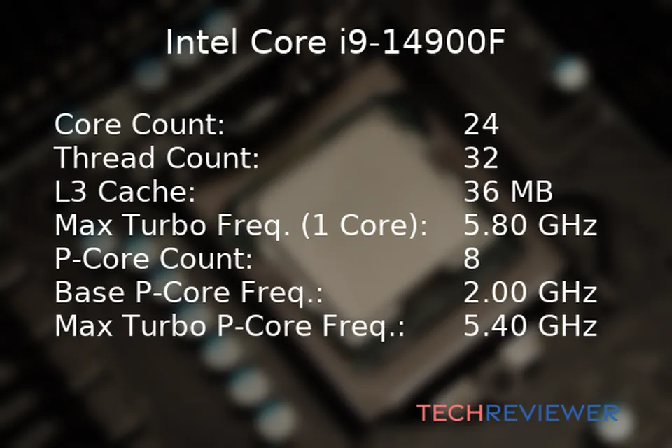 Intel Core i9-14900F vs. Intel Core i9-13900K - TechReviewer