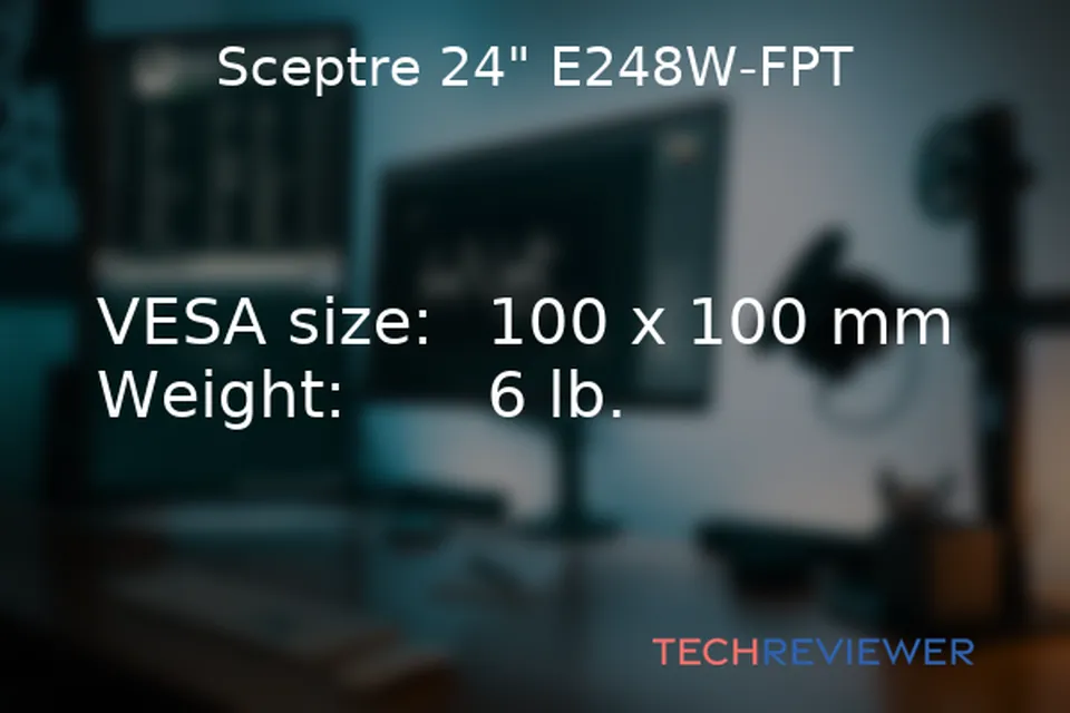 Monitor Mounts & Stands for Sceptre's 24" E248W-FPT - TechReviewer